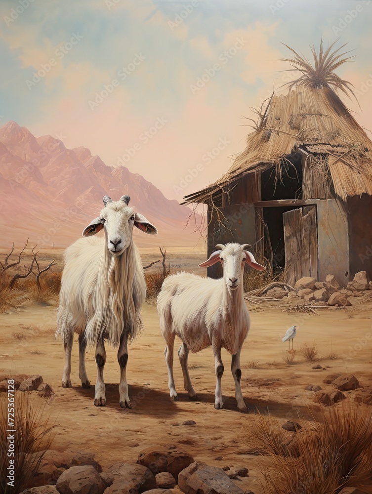 Stunning Rustic Farm Animal Portraits Amidst Arid Lands with ...