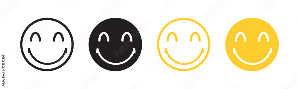 Mood and Focus Improvement Vector Illustration Set. Positive Emotions ...