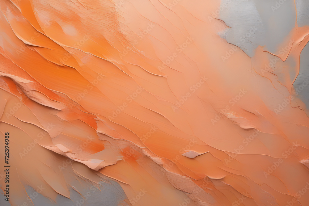 Paint Texture in peach Colors with visible Brush Strokes. Artistic ...