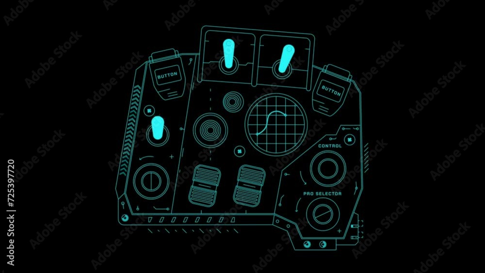 4K UI User Interface with HUD graphs pack bar text box table black ...