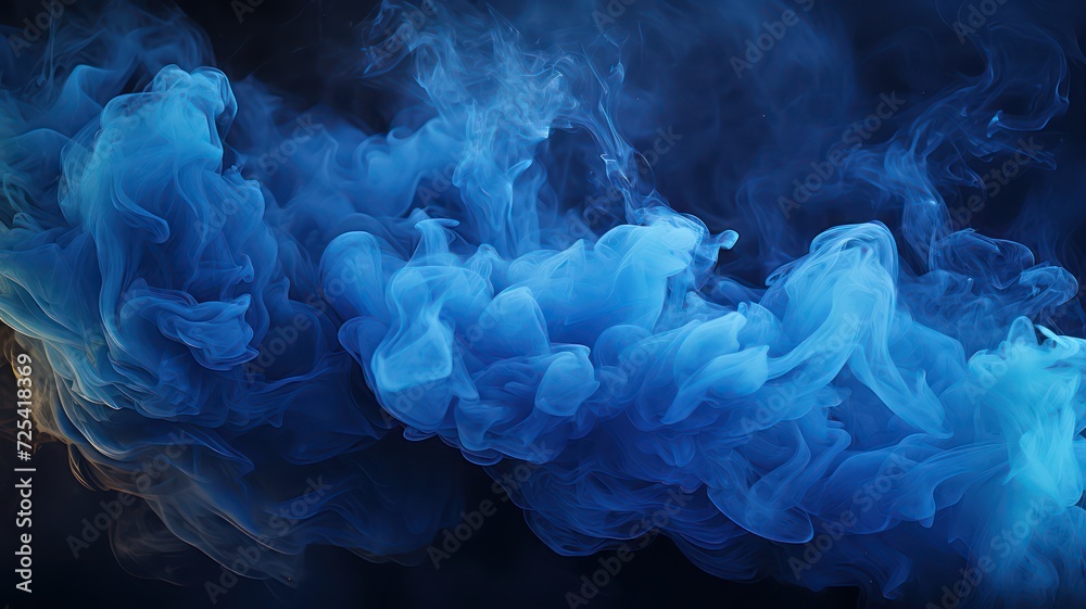 Abstract blue smoke on white background. cloud, a soft Smoke cloudy ...