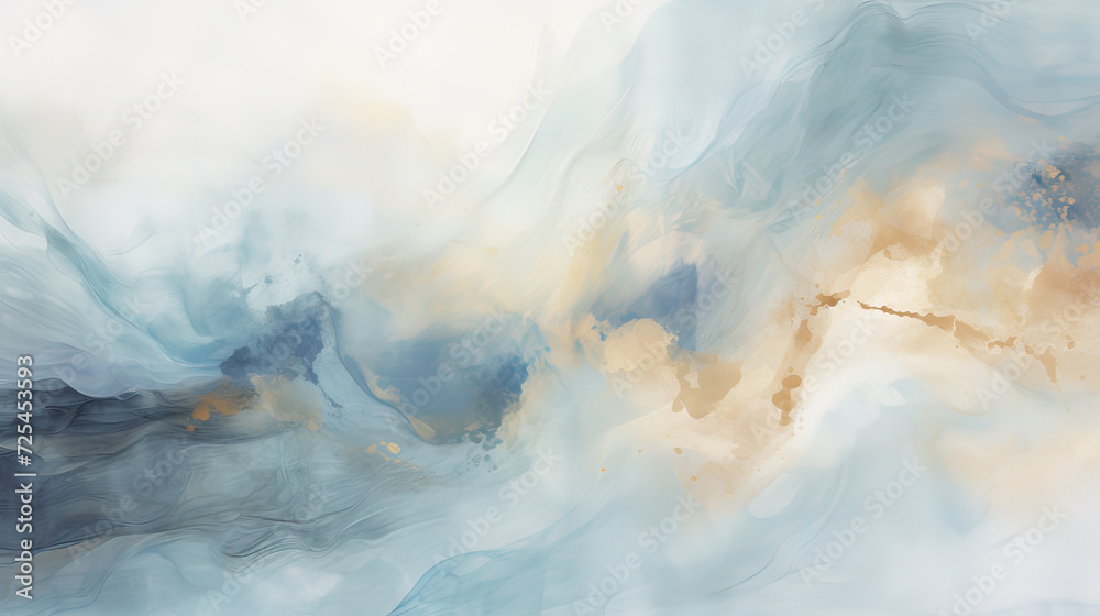 Cool Blue Neutrals color palette, fluid shapes, dynamic patterns, and ...