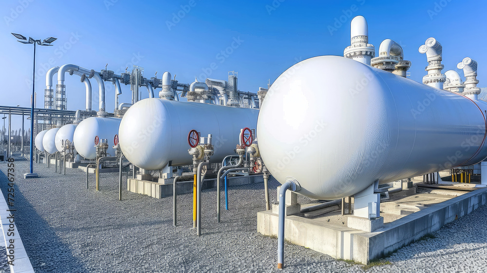 Tanks for storing methane - the result of processing agricultural waste ...