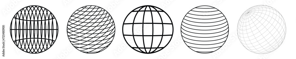 World icons. Earth Illustration. Globe Symbol and planet sign. Stock ...