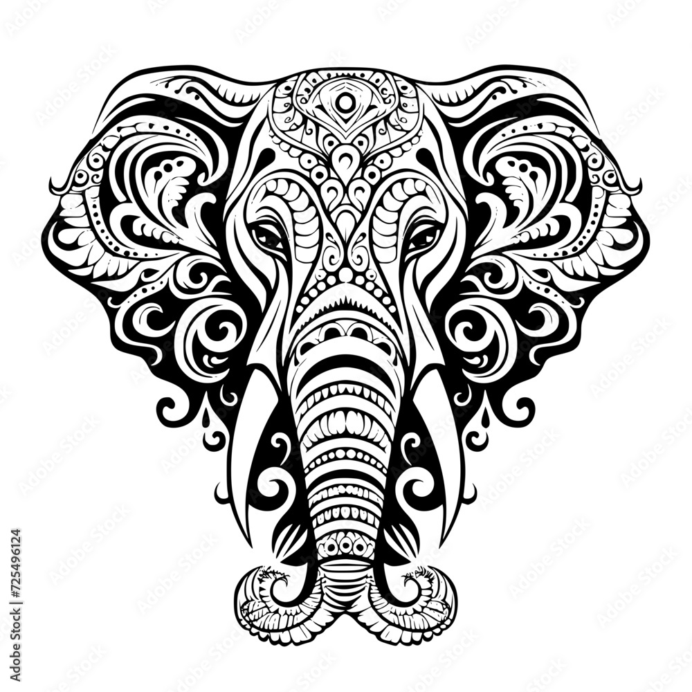 Elephant Svg, Elephant Mandala Svg, Elephant Clipart, Mandala Svg ...
