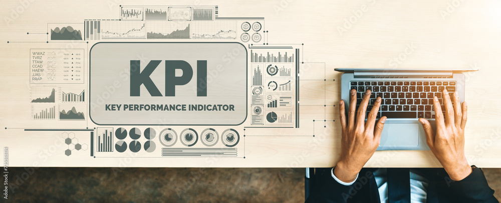 KPI Key Performance Indicator for Business Concept - Modern graphic ...