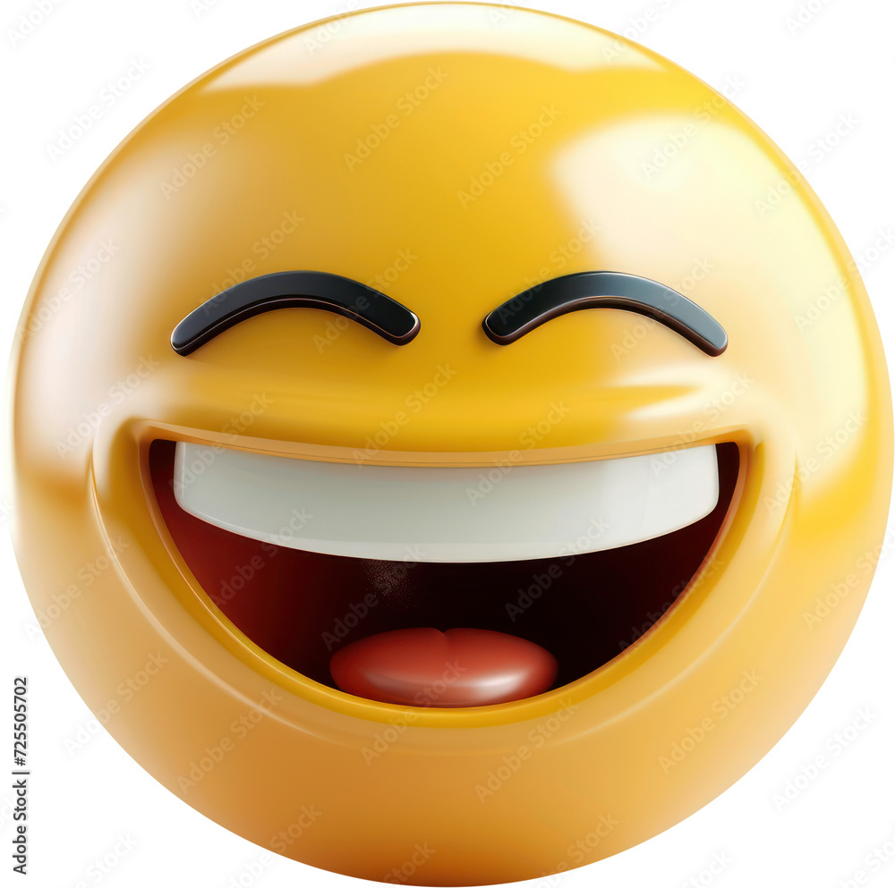 Emoji laughing transparent background PNG clipart ภาพถ่ายสต็อก | Adobe ...