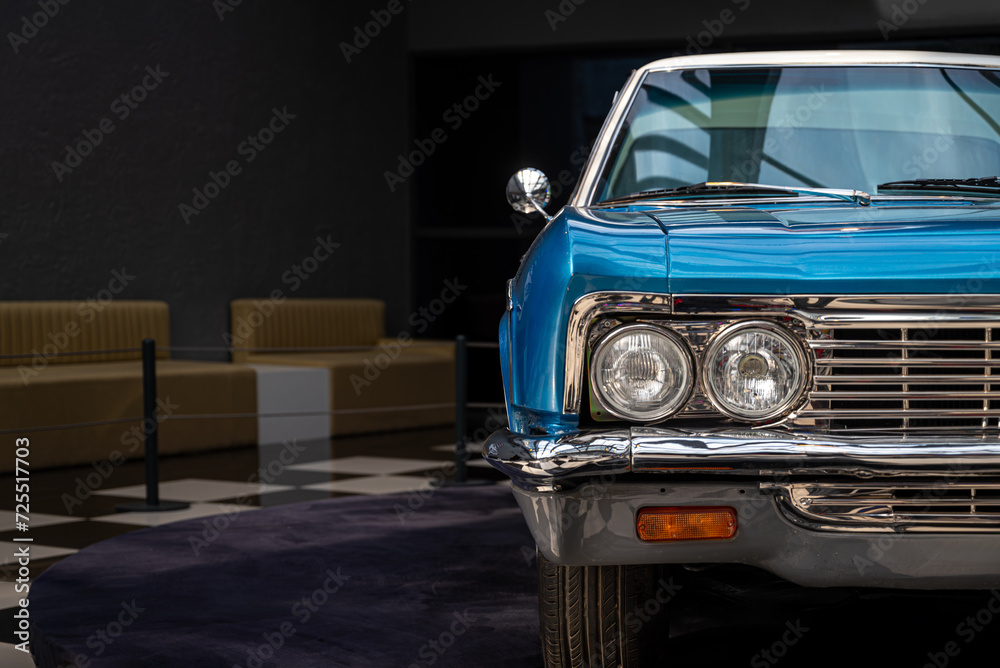 Antalya, Turkey - February 1, 2024: 1966 Chevrolet Impala on display at ...