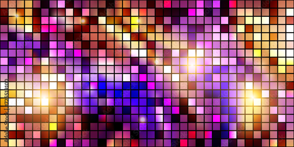 Disco ball sparkiling pattern with mirror paillette texture. Night club ...