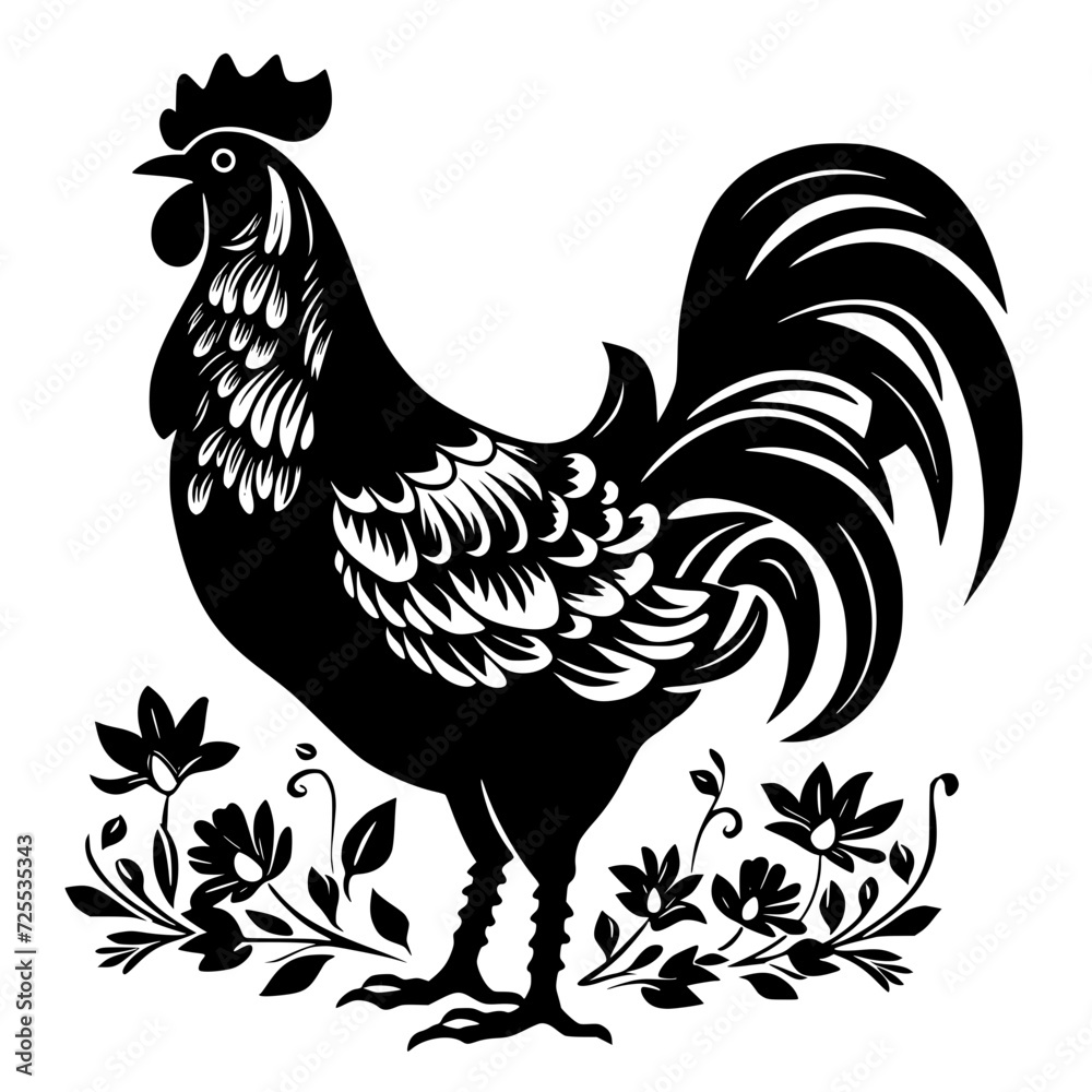 rooster png, rooster svg, rooster vector, rooster silhouette, eps, png ...