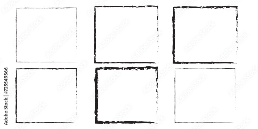 Worn edges album cover with torn edges for vinyl, cd or paper poster ...