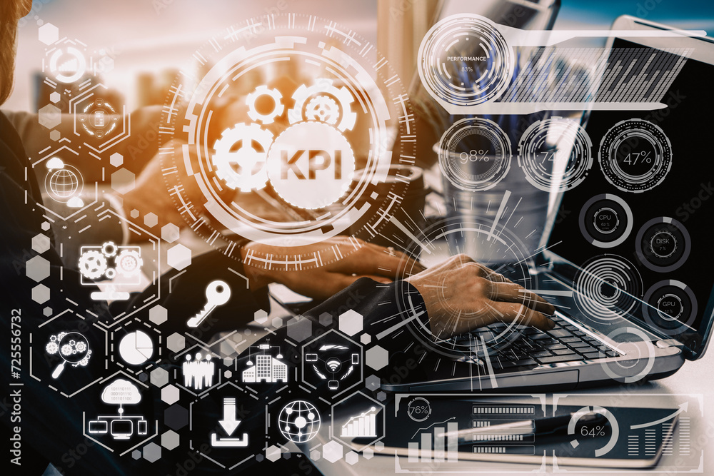 KPI Key Performance Indicator for Business Concept - Modern graphic ...