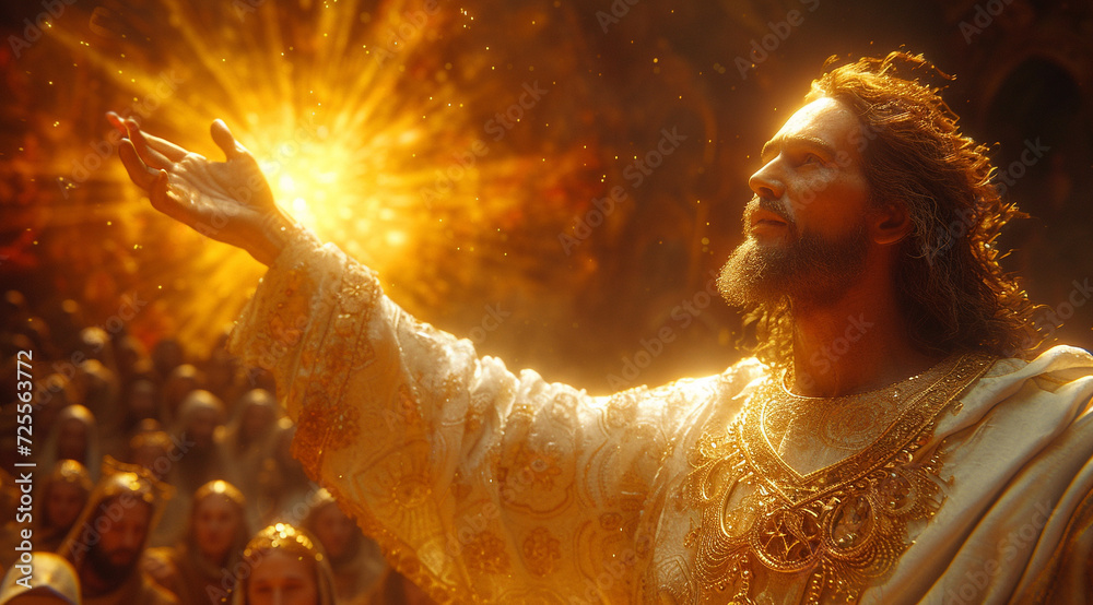 Jesus Christ the King of Glory, Lord Almighty. Christian religious ...