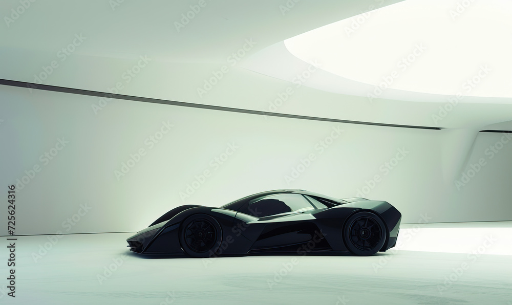 Studio photography, futuristic smooth flowing hyperbolic paraboloid ...