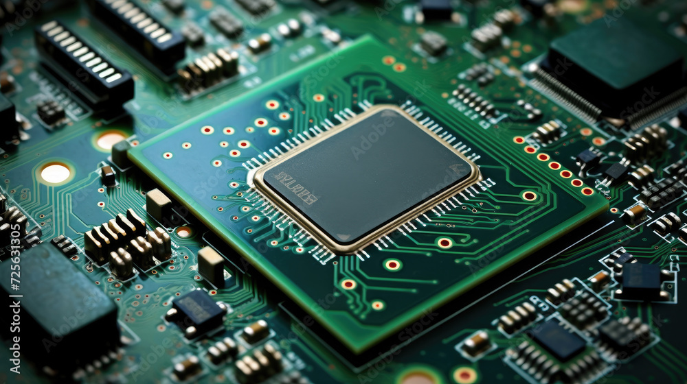 Surface Mount Technology green motherboard processor chip circuit board ...