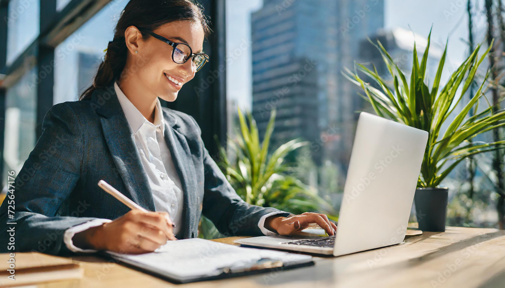 Event planner timetable agenda plan on schedule event. Business woman ...