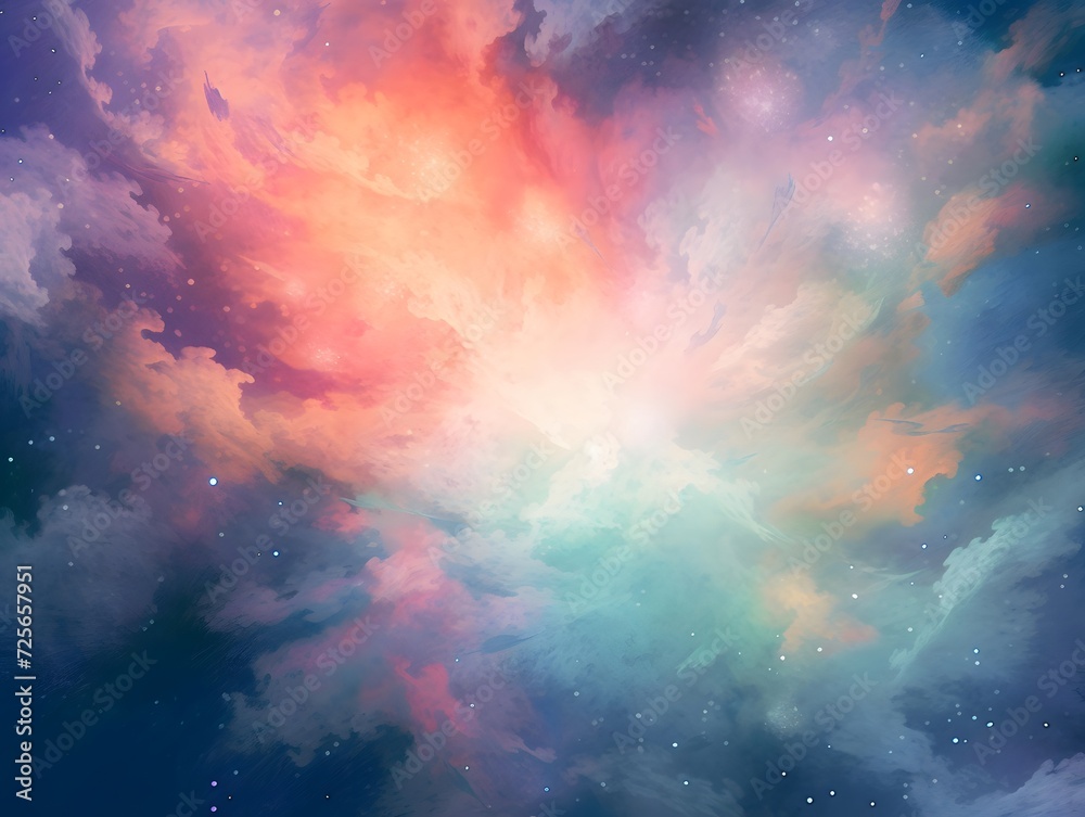 colorful sky background with clouds and stars illustration new quality ...