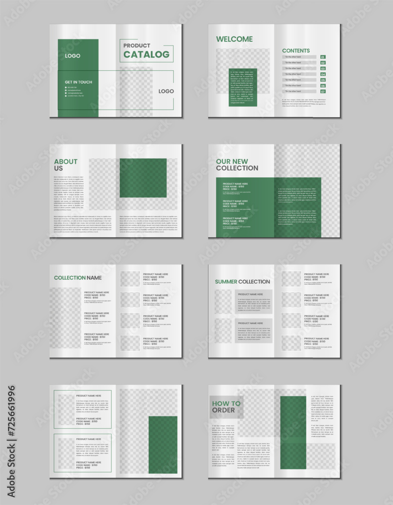 Multipurpose product catalog design, company furniture product ...