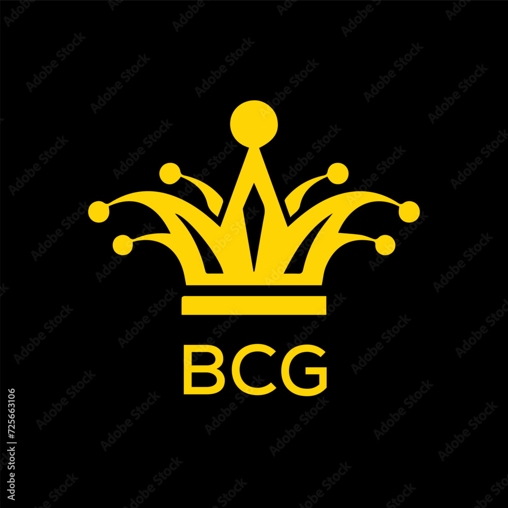 BCG logo design template vector. BCG Business abstract connection vector logo. BCG icon circle ...