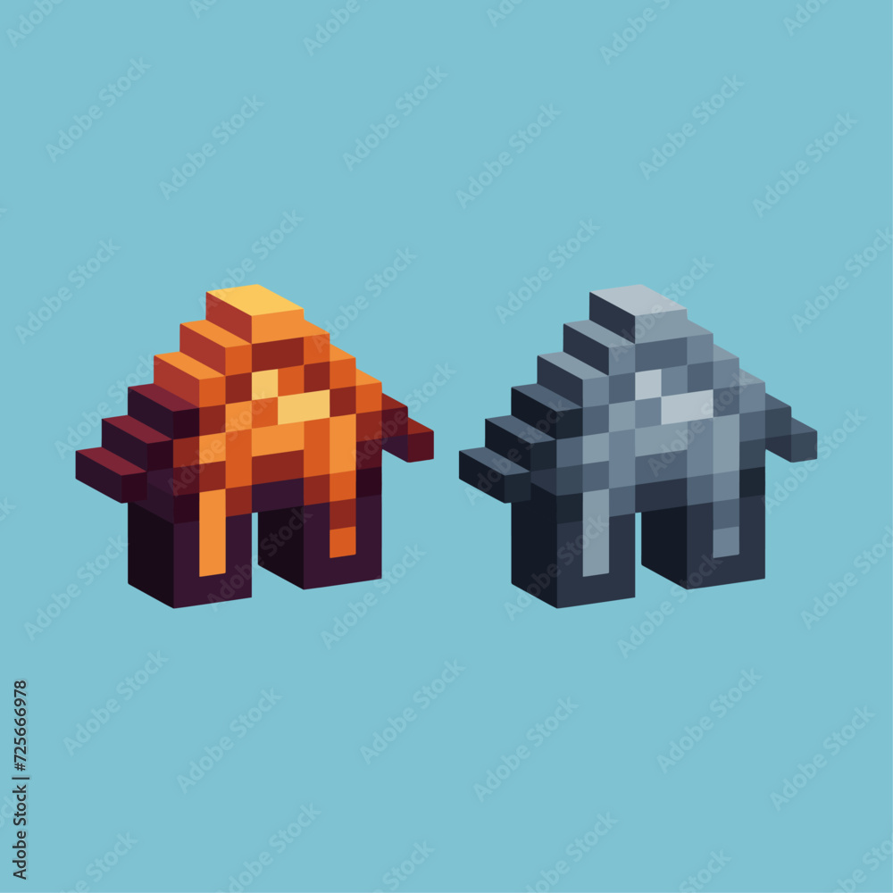 Isometric Pixel art 3d of house home icon for items asset.House icon on ...
