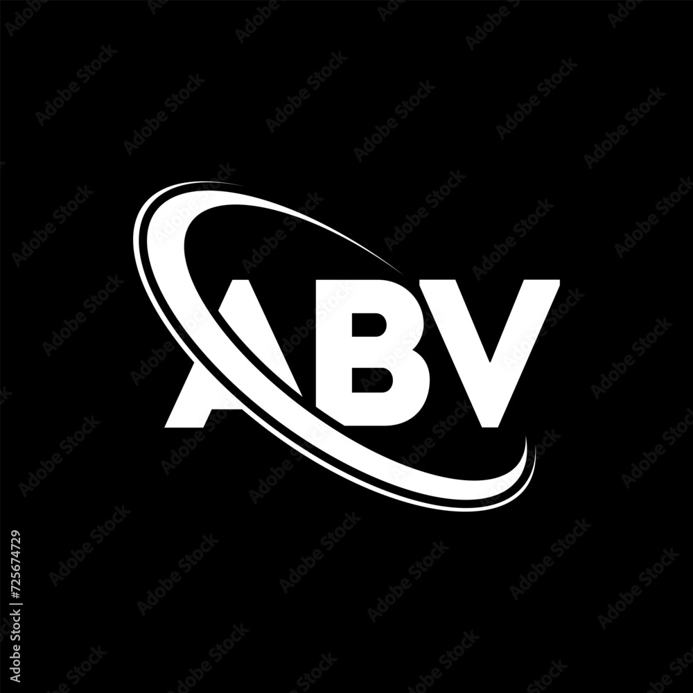 ABV logo. ABV letter. ABV letter logo design. Intitials ABV logo linked ...