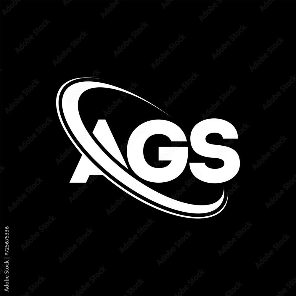 AGS logo. AGS letter. AGS letter logo design. Initials AGS logo linked ...