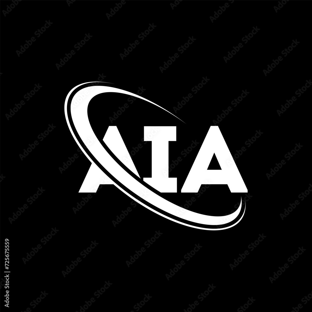 AIA logo. AIA letter. AIA letter logo design. Initials AIA logo linked ...