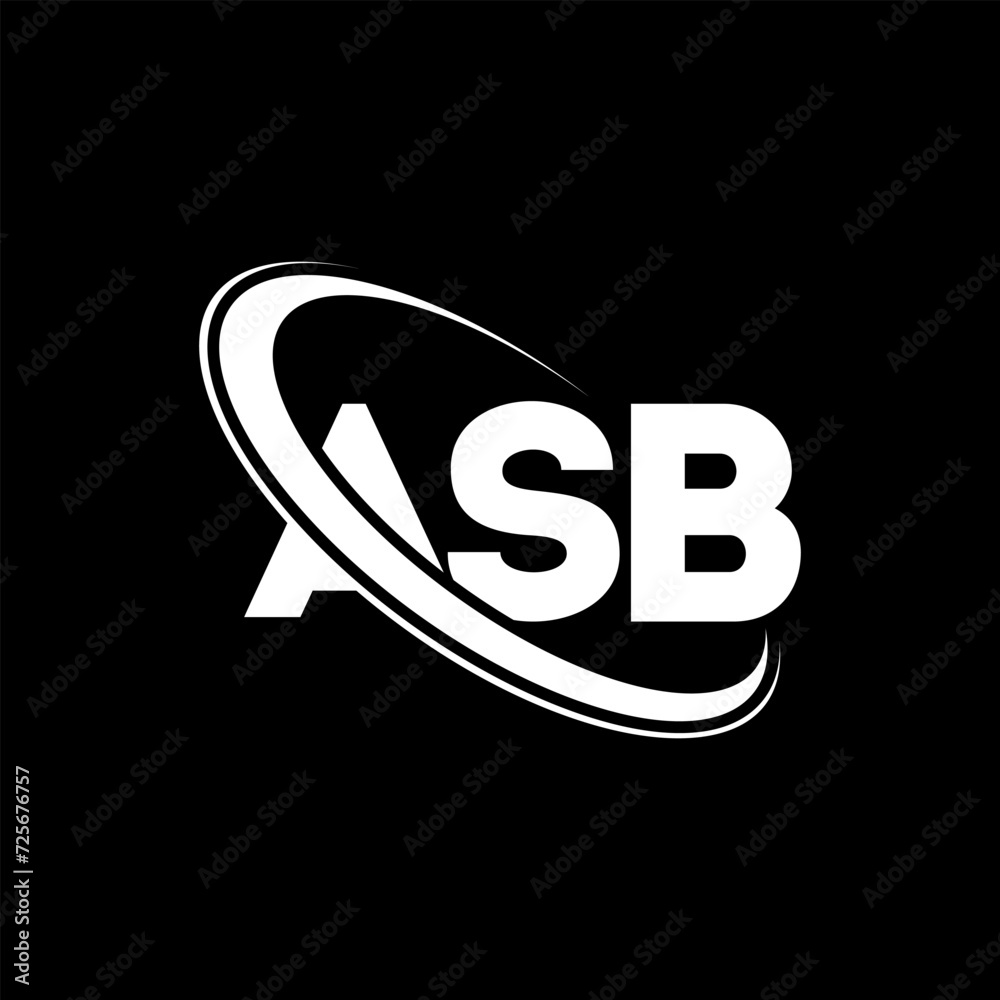 ASB logo. ASB letter. ASB letter logo design. Initials ASB logo linked ...