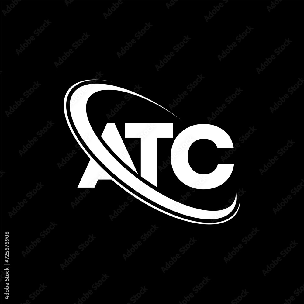 ATC logo. ATC letter. ATC letter logo design. Initials ATC logo linked ...