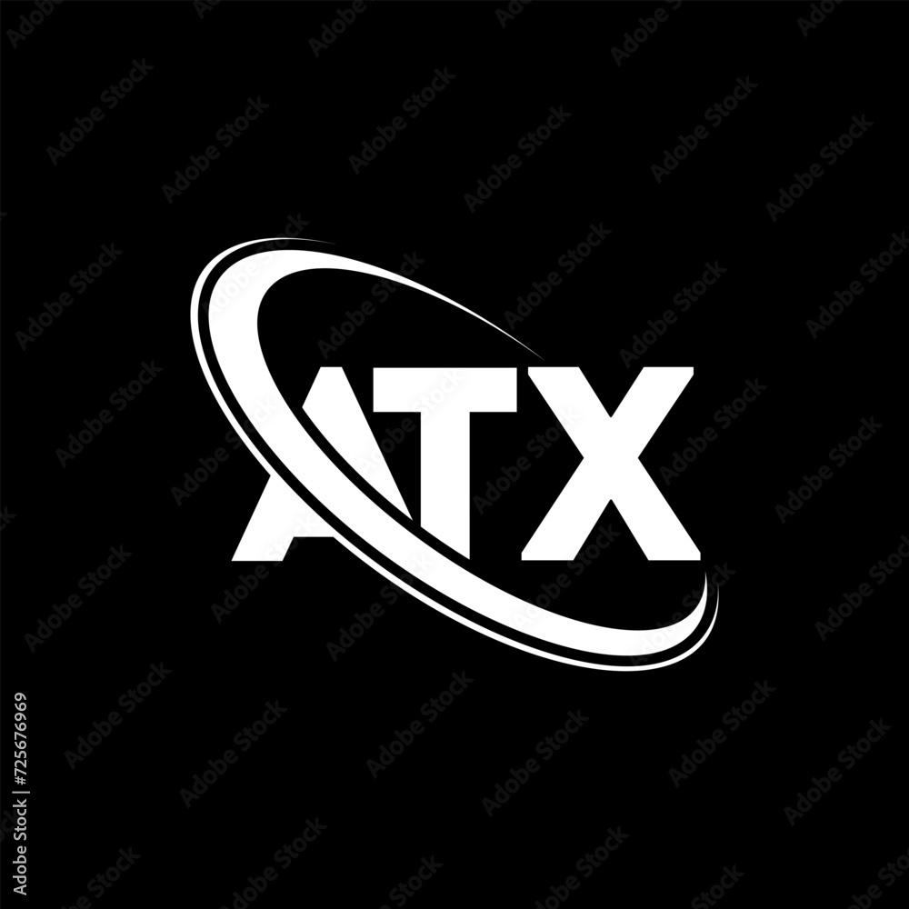 ATX logo. ATX letter. ATX letter logo design. Initials ATX logo linked ...