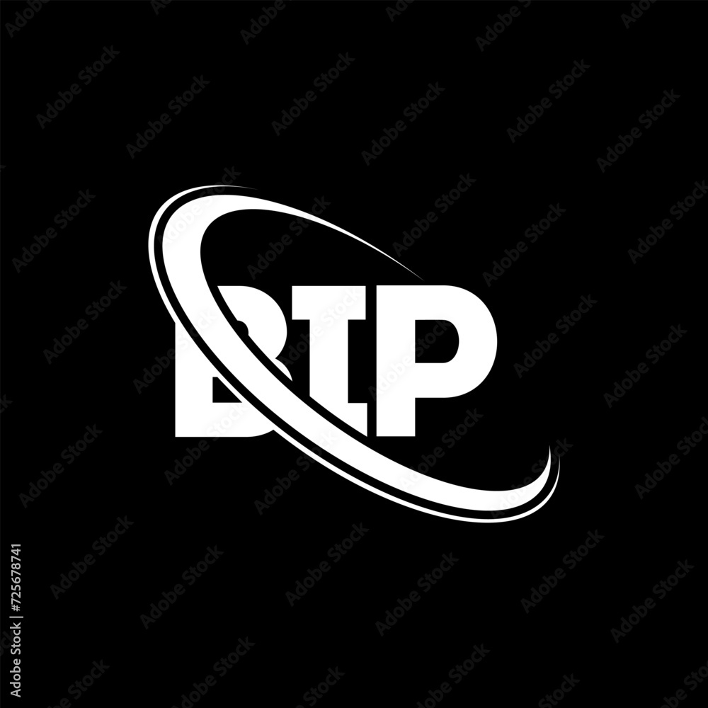 BIP logo. BIP letter. BIP letter logo design. Initials BIP logo linked ...