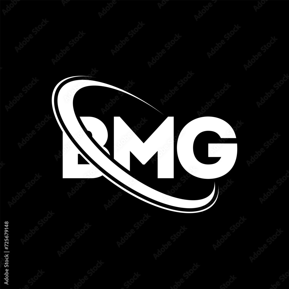 BMG logo. BMG letter. BMG letter logo design. Initials BMG logo linked ...