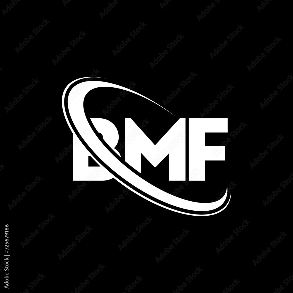 BMF logo. BMF letter. BMF letter logo design. Initials BMF logo linked ...