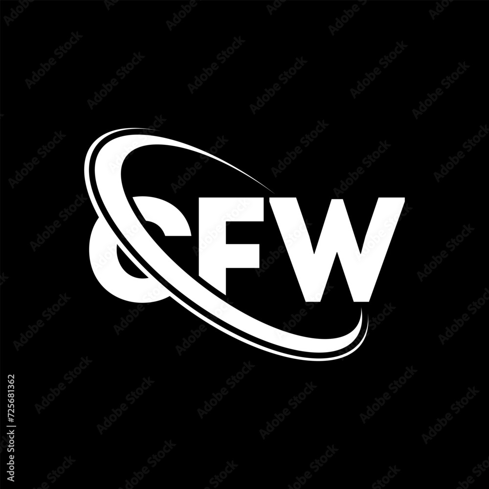 Vecteur Stock CFW logo. CFW letter. CFW letter logo design. Initials ...