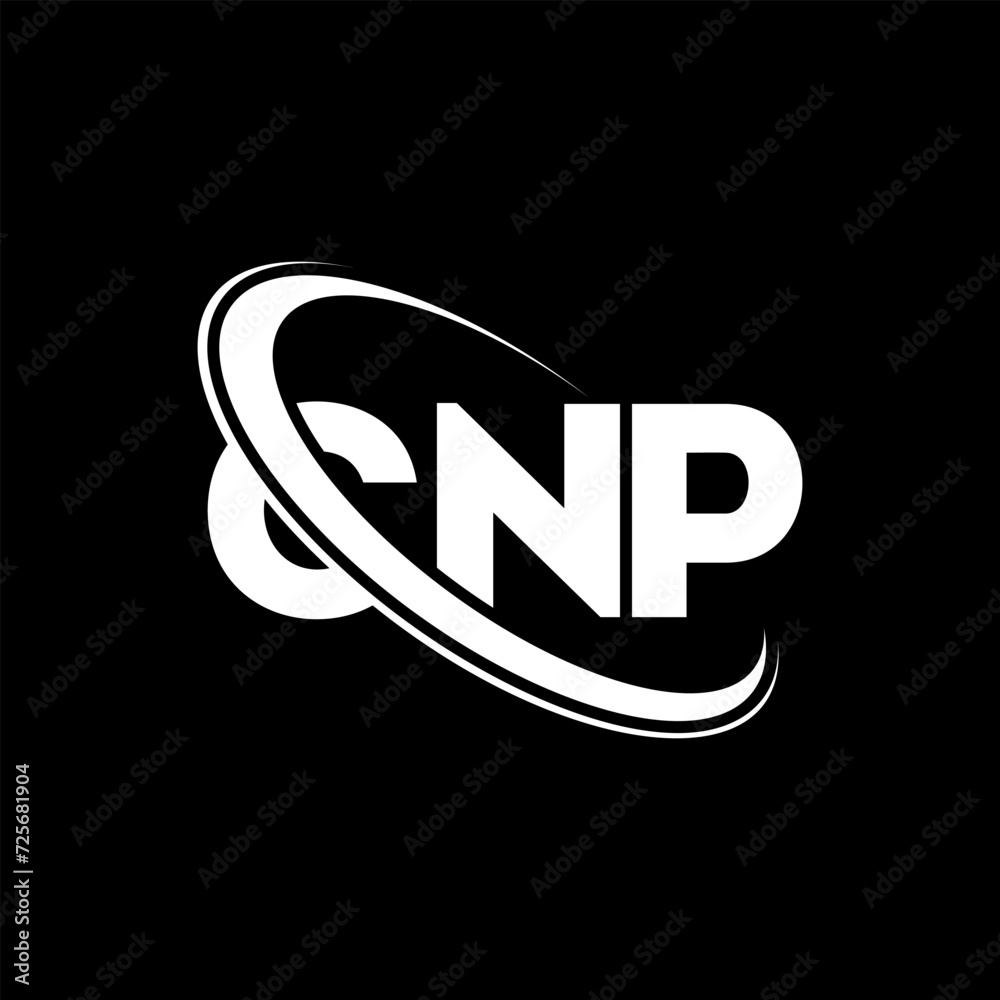 CNP logo. CNP letter. CNP letter logo design. Initials CNP logo linked ...