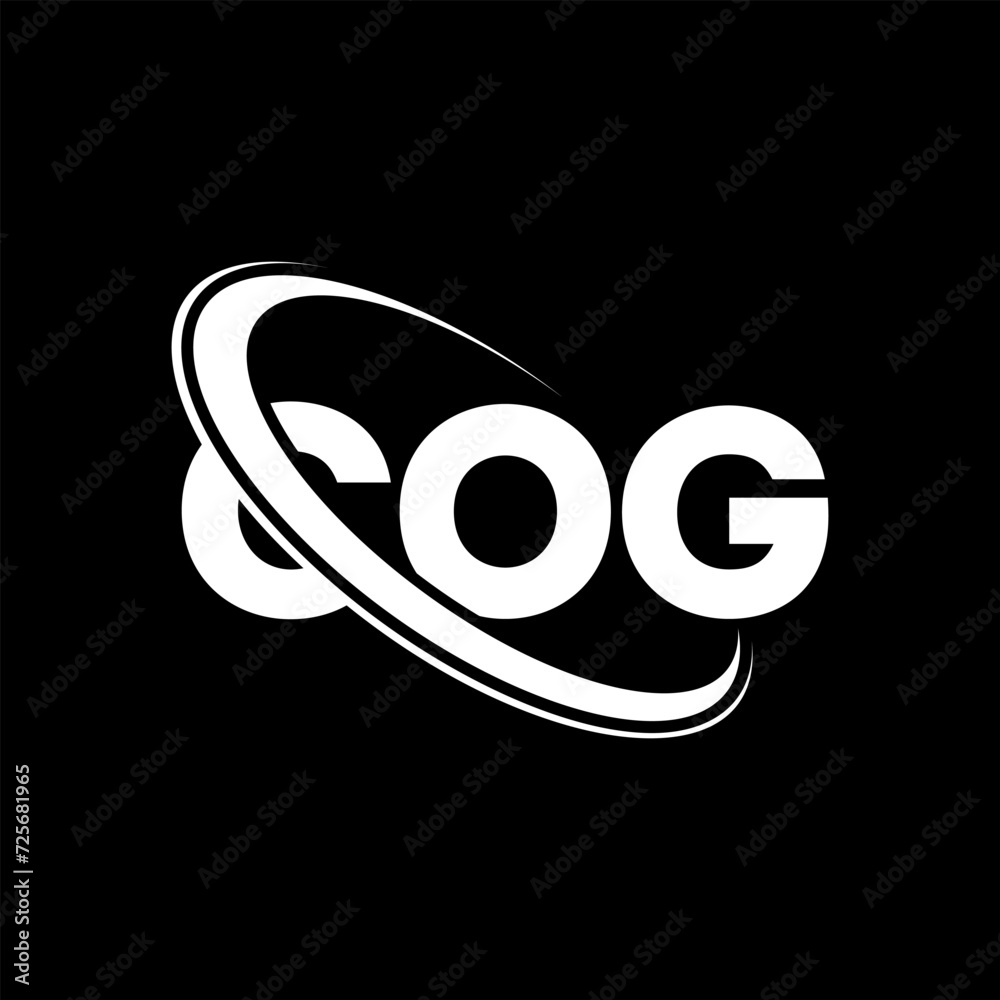 COG logo. COG letter. COG letter logo design. Initials COG logo linked ...