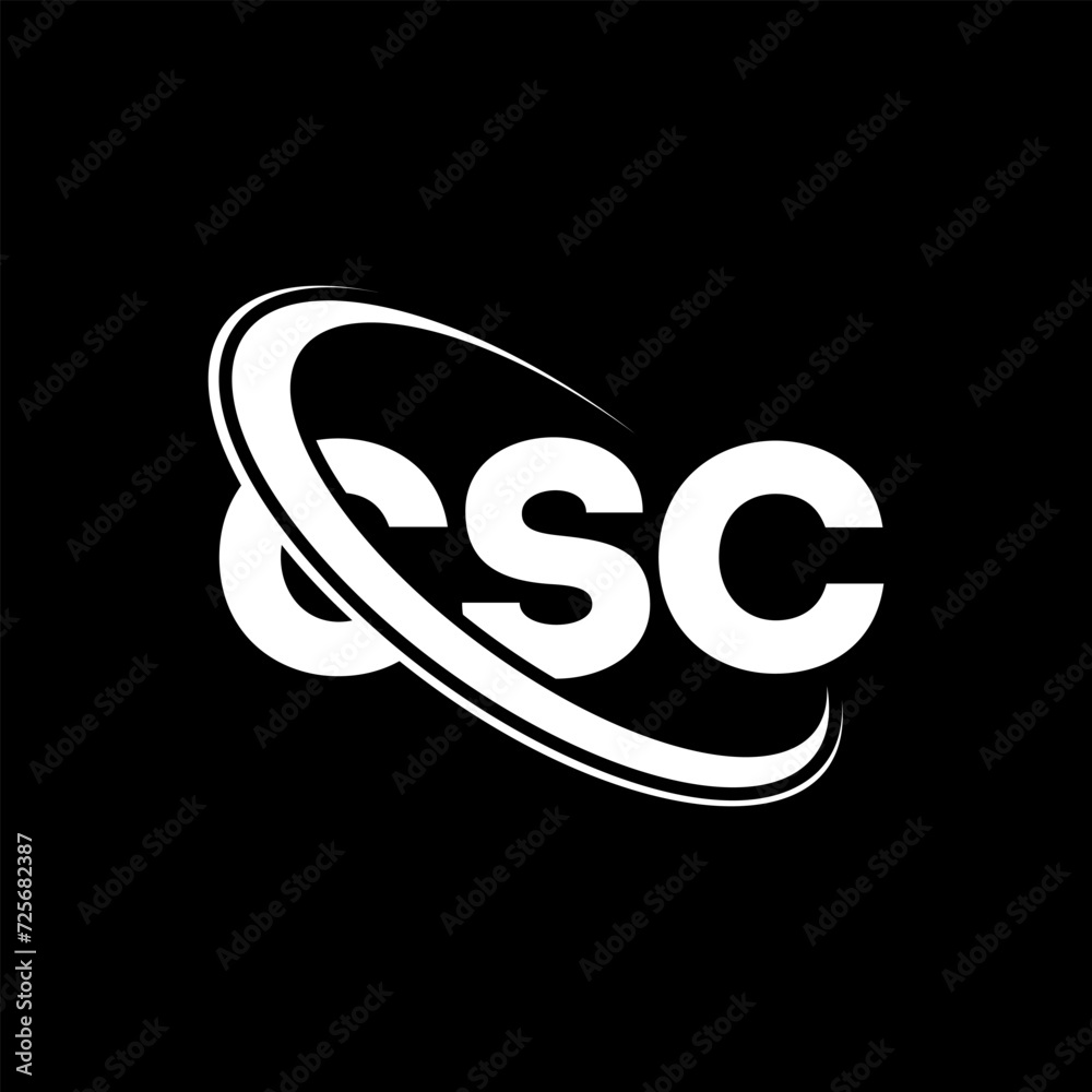 CSC logo. CSC letter. CSC letter logo design. Initials CSC logo linked ...