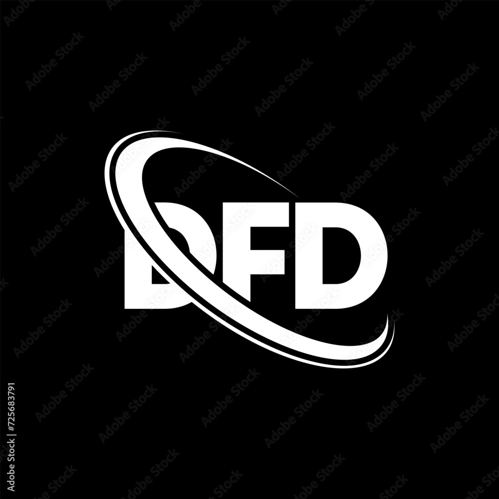 DFD logo. DFD letter. DFD letter logo design. Initials DFD logo linked ...