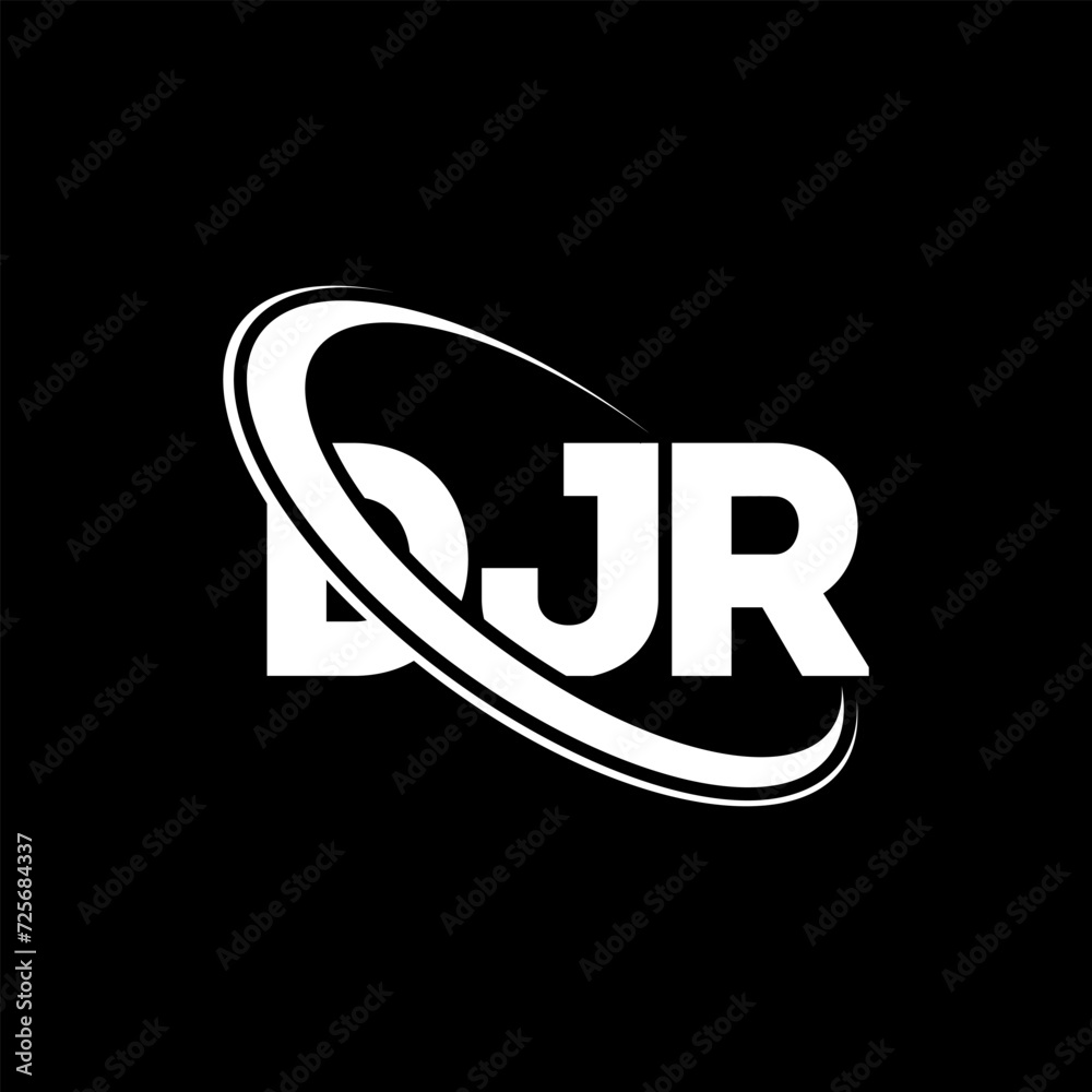 DJR logo. DJR letter. DJR letter logo design. Initials DJR logo linked ...