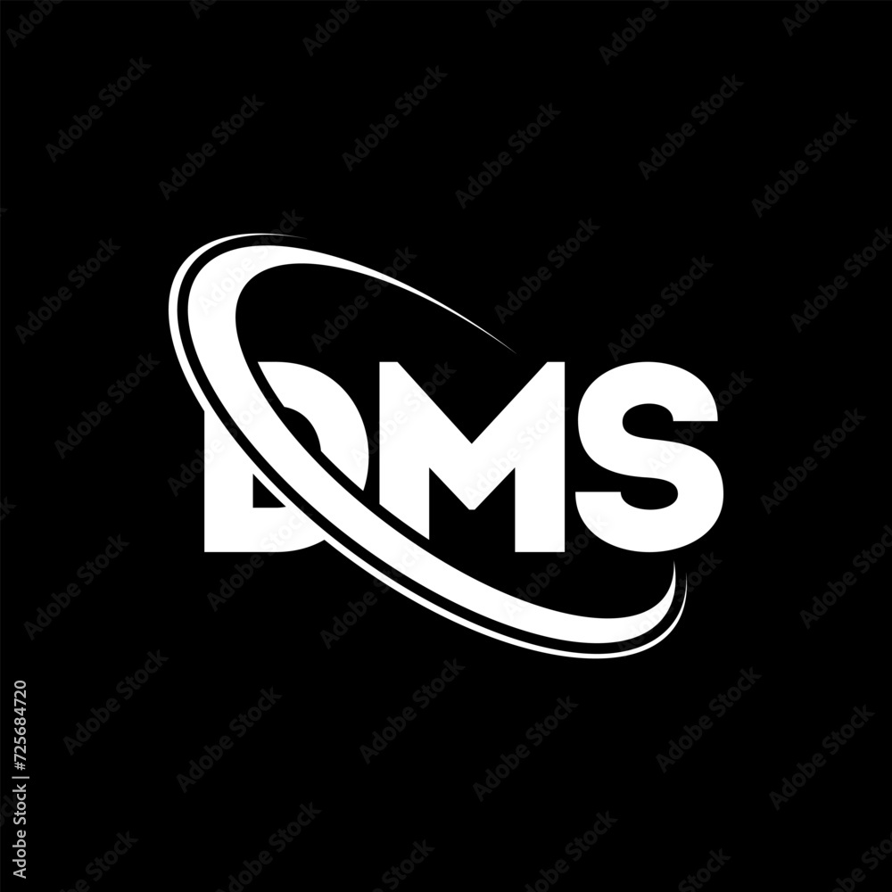 DMS logo. DMS letter. DMS letter logo design. Initials DMS logo linked ...