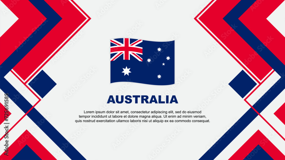 Australia Flag Abstract Background Design Template. Australia ...