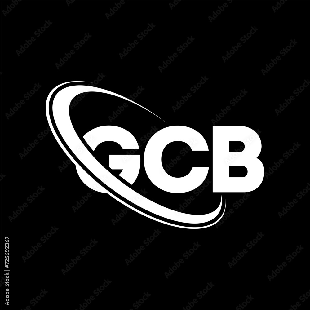 GCB logo. GCB letter. GCB letter logo design. Intitials GCB logo linked ...