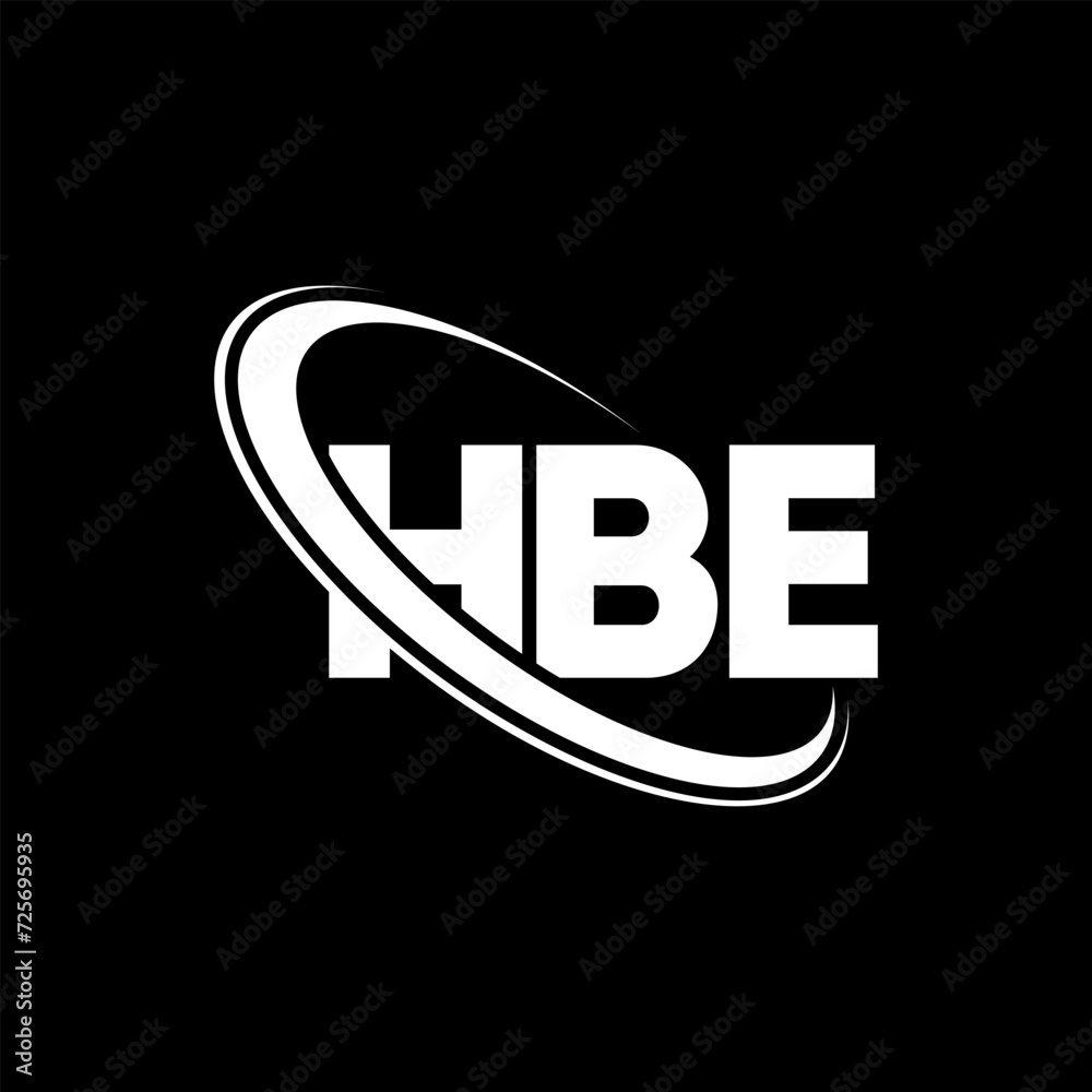 HBE logo. HBE letter. HBE letter logo design. Intitials HBE logo linked ...