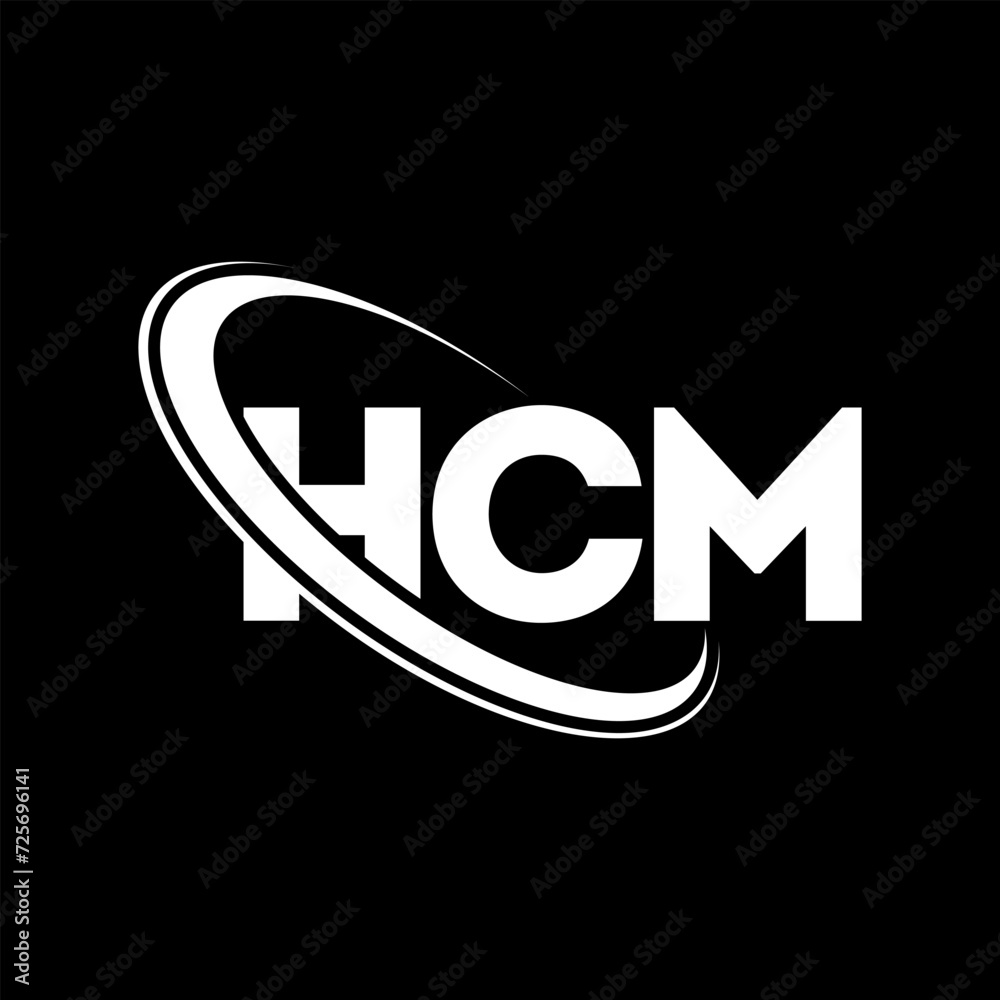 HCM logo. HCM letter. HCM letter logo design. Intitials HCM logo linked ...