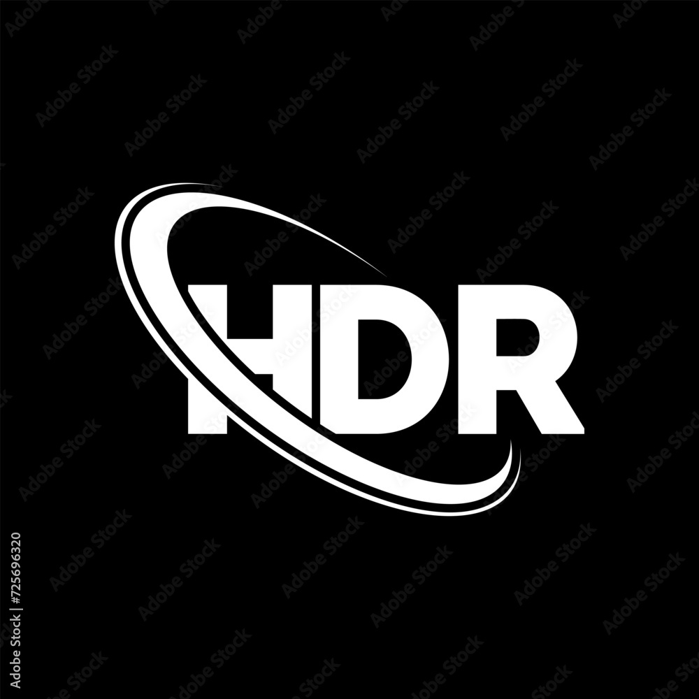 HDR logo. HDR letter. HDR letter logo design. Initials HDR logo linked ...