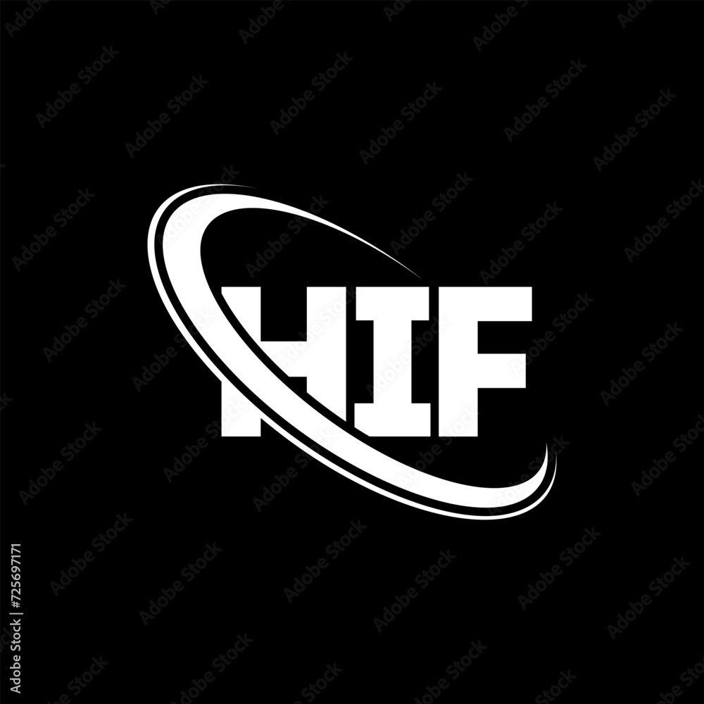 HIF logo. HIF letter. HIF letter logo design. Initials HIF logo linked ...
