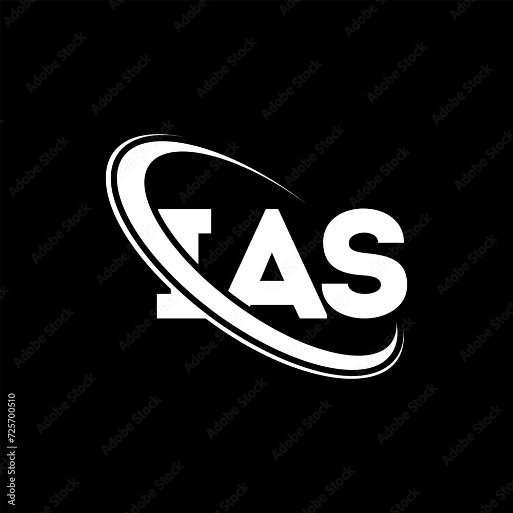 IAS logo. IAS letter. IAS letter logo design. Intitials IAS logo linked ...