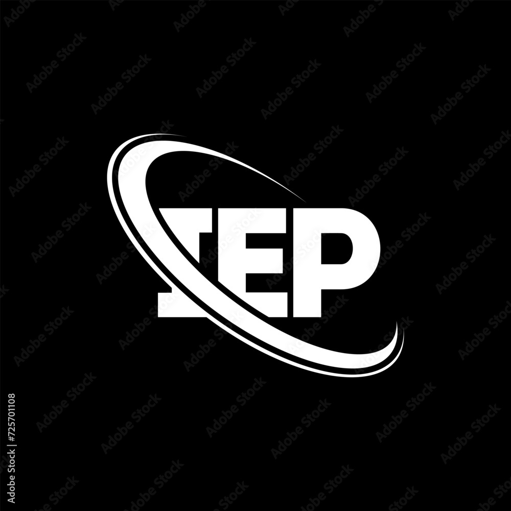 IEP logo. IEP letter. IEP letter logo design. Initials IEP logo linked with circle and uppercase ...