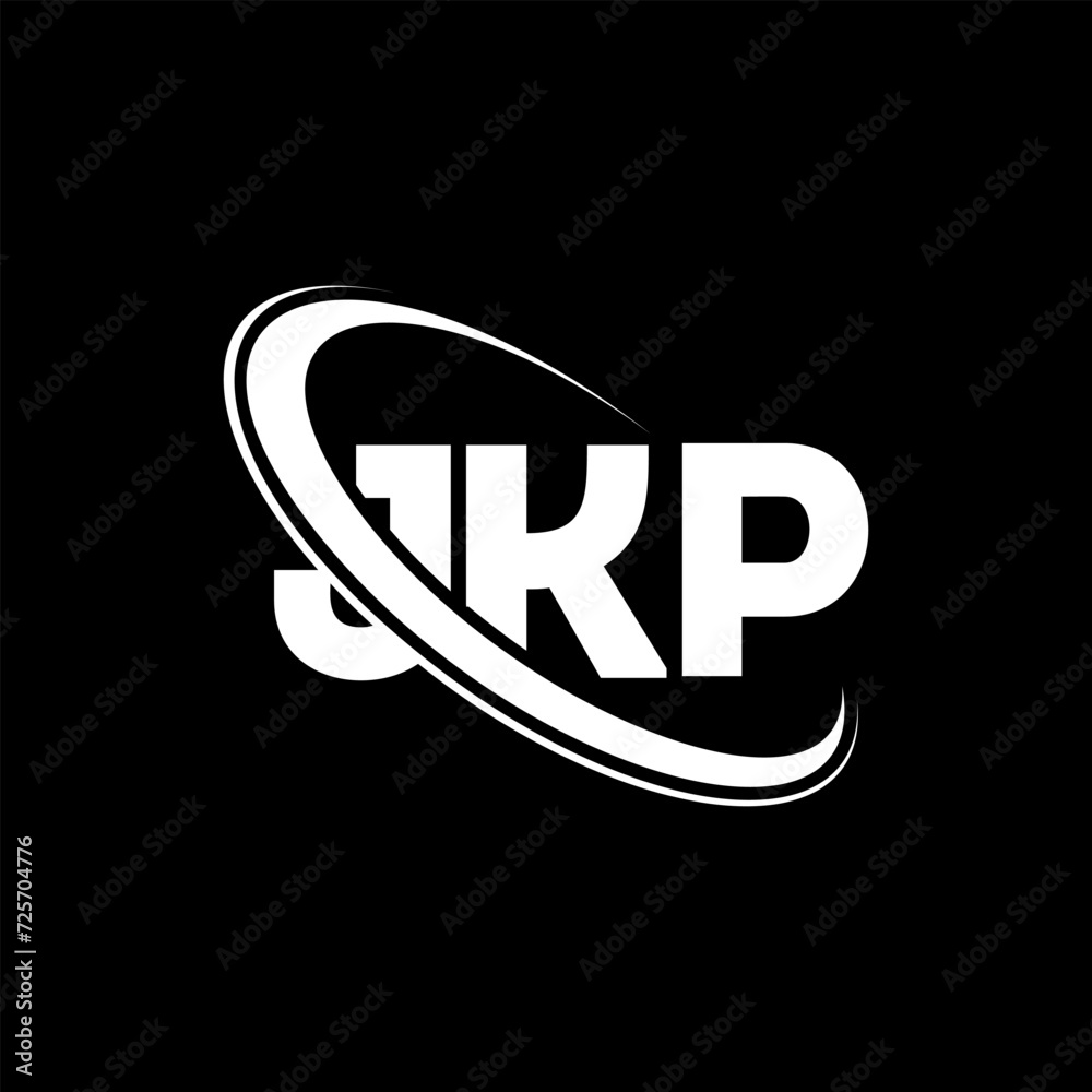JKP logo. JKP letter. JKP letter logo design. Initials JKP logo linked ...
