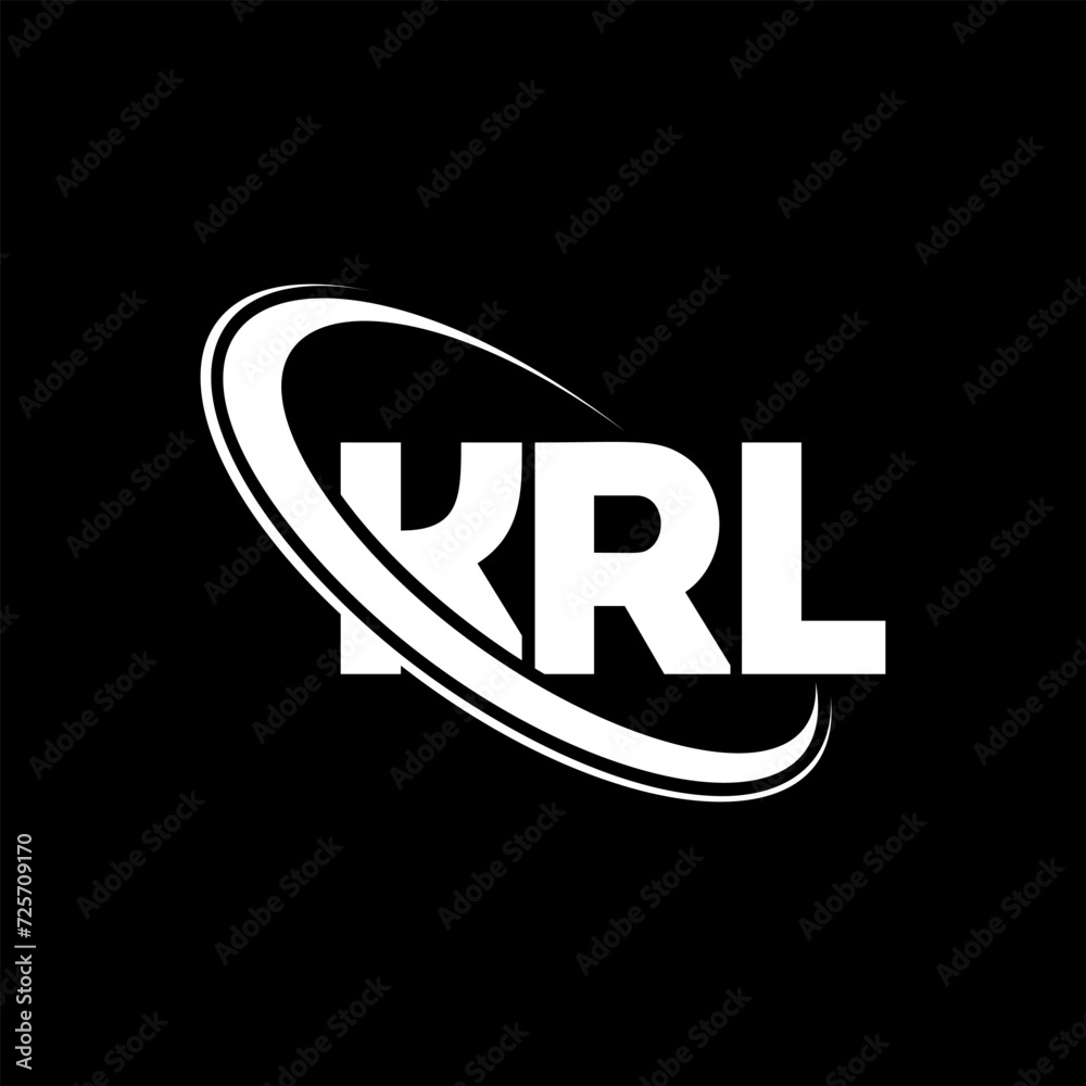 KRL logo. KRL letter. KRL letter logo design. Initials KRL logo linked ...